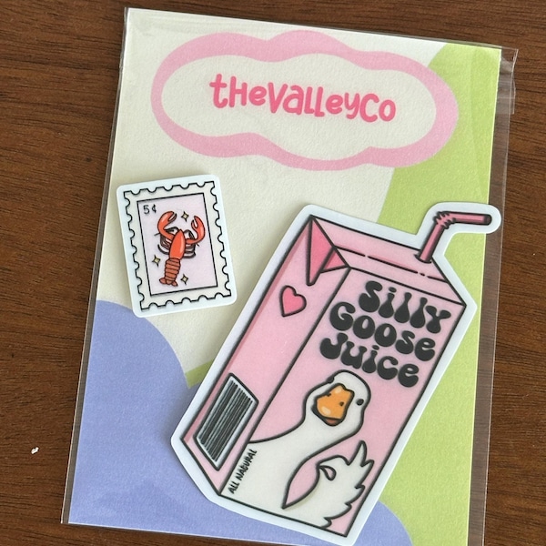 Silly Goose Stickers: Waterproof Laptop Decals - Etsy