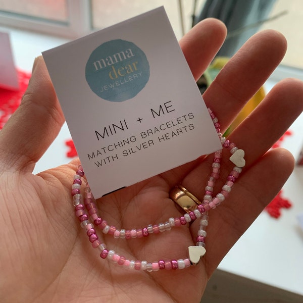 Mini and Me Matching Bracelets – Mummy and Me Bracelet Set, Mother and ...