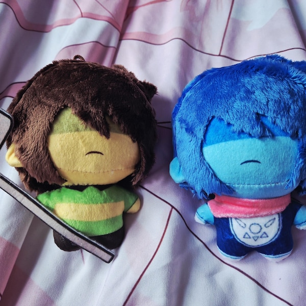 Deltarune Kris 10cm Plush ,chibi Kris Plushie ,gift for Deltarune Lover - Etsy