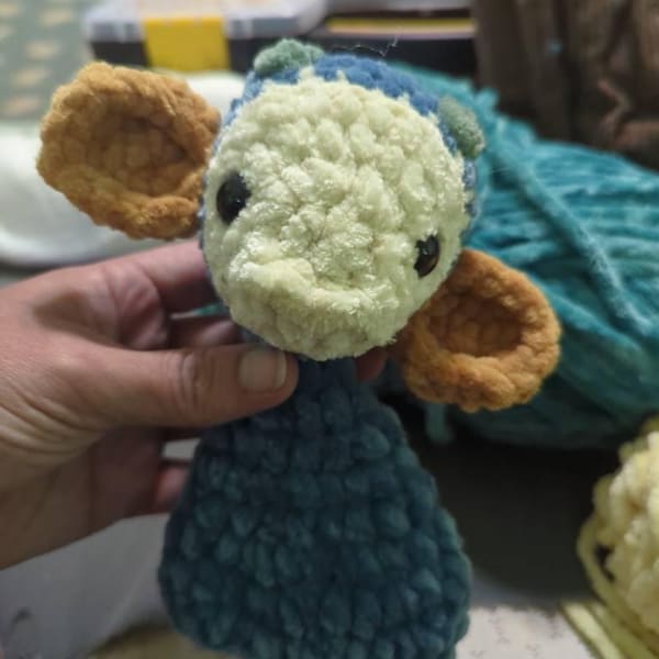 MINI Mala Monster Knotted Lovey — Crochet Monster PATTERN - Etsy