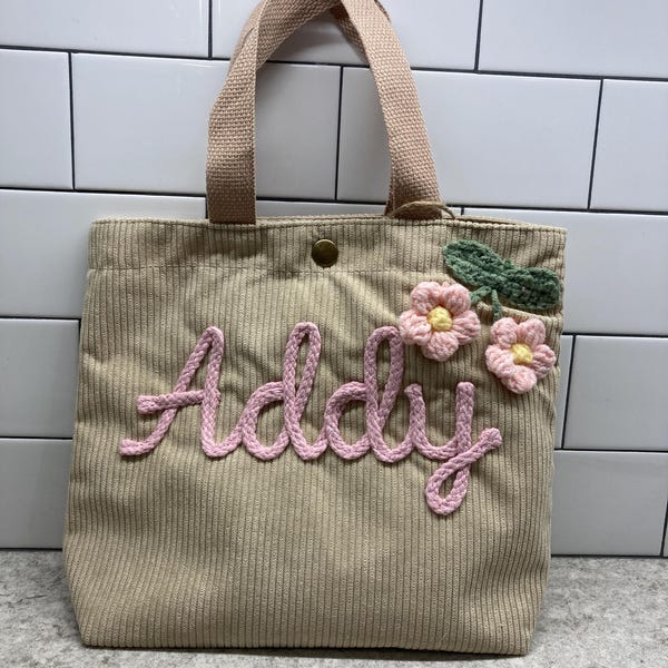 Personalized Name Tote Handbag: Custom Children's Gift,custom Name Tote ...