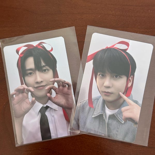 Ateez Golden Hour Part 2 Photocards Red Bow Luckydraw -preorder - Etsy