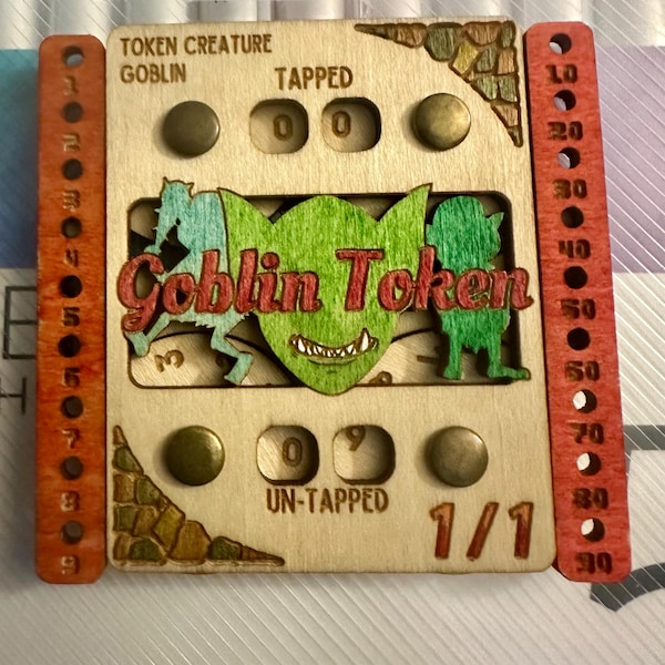 Dual 0-99 MTG Elf Token Counter/wood Proxy Counts Tapped & Untapped - Etsy