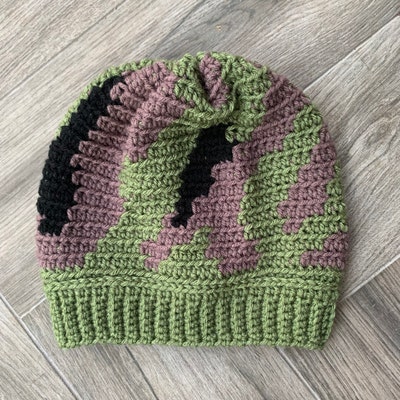 CROCHET PATTERN: Crochet Camo Hats Includes 5 Sizes PDF Download - Etsy