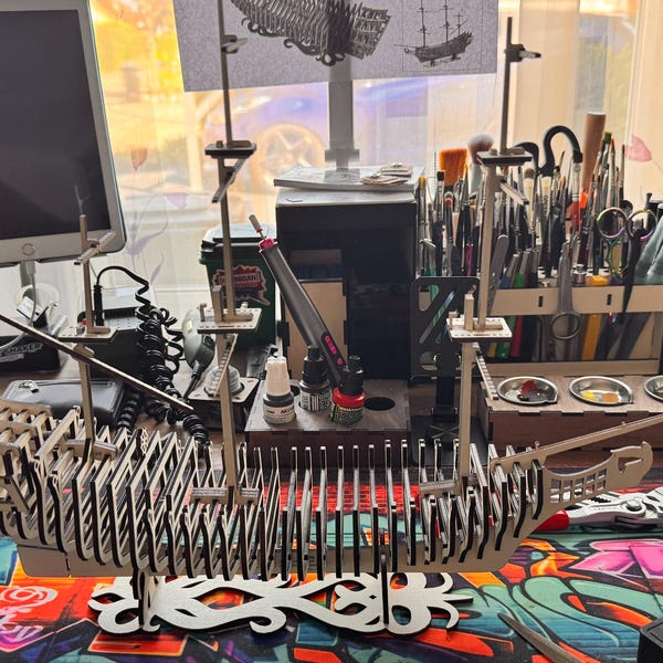The Black Pearl Laser Cut File | 3D Wooden Sailboat Model | DIY Laser ...