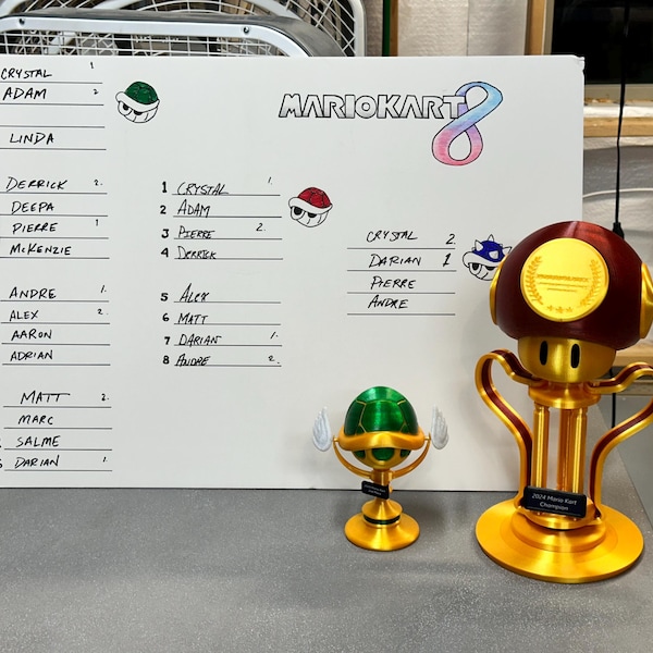 Mario Kart Shell Cup (14", 7") | MK8D Trophy - Etsy