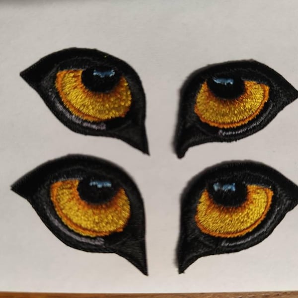 Wolf's Eyes Patches. Wolf Eye Patch. Animal Eyes Embroidered Patches ...
