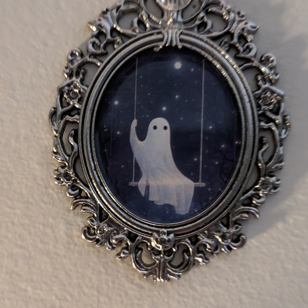 Tiny Baroque Framed Swinging Ghost Portrait 2x3 Inches - Etsy