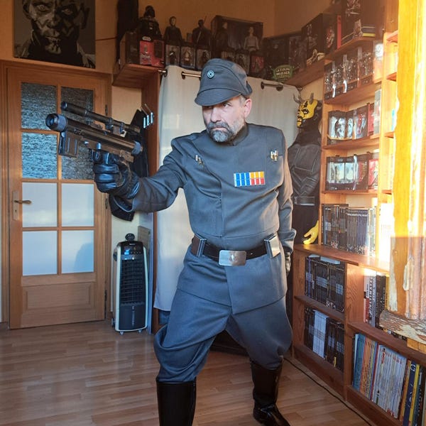 Imperial Officer Code Cylinder Silver Clip Dosimeter Style Replica Star ...