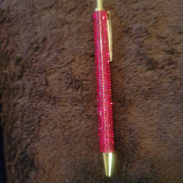 Colored Diamond Top Pen With Crystals. - Etsy
