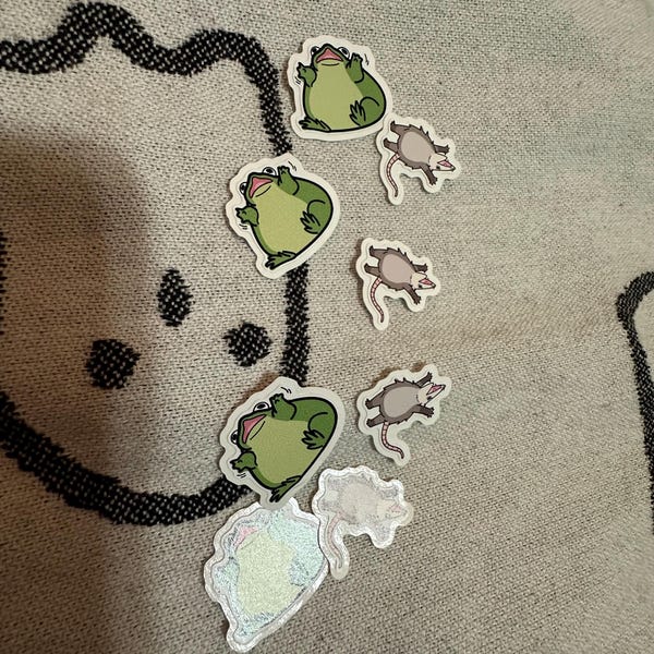 10 Pack Cow Mini Sticker Flakes / Tiny Cow Stickers to Fill Gaps on ...