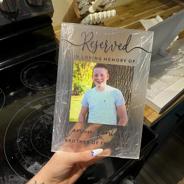 Reserved Memorial Sign Wedding Decor, Wedding Signs Memorial Decor, in ...