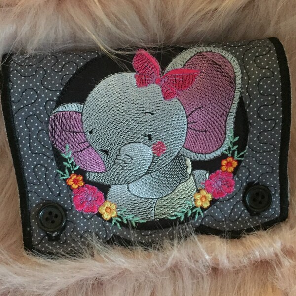 Elephant Girl Embroidery Design - Baby Machine Embroidery File - PES ...