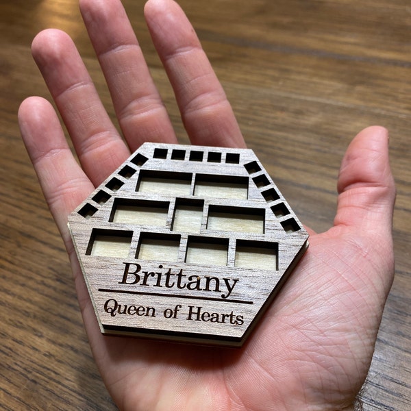 Personalized Game Piece Holders for Popular Game Board Finished Walnut ...