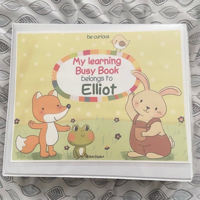 Preschool Learning Binder Toddler Busy Book Printable Quiet Book for ...