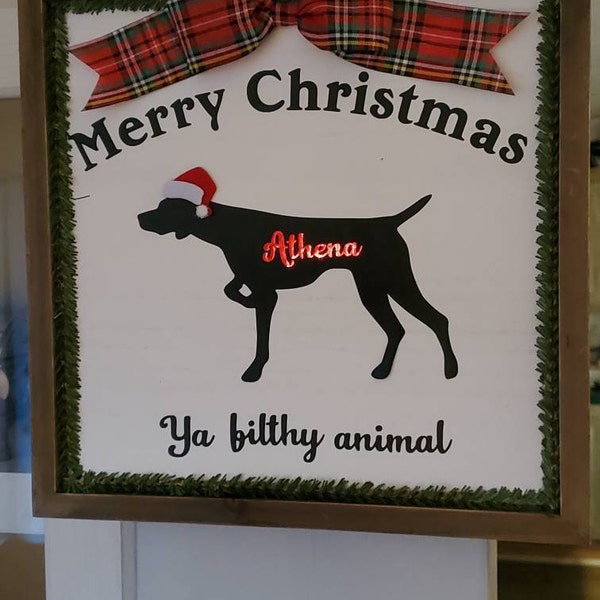 German Shorthaired Pointer GSP Clipart - Reindeer Antlers - Etsy