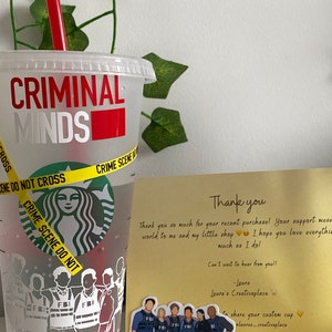 Criminal Minds Tumbler, Crime Show Starbucks Cup,color Changing Cup ...