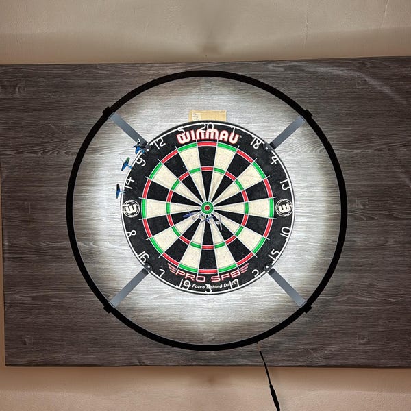 3D Printed Dartboard Lighting Ring Mount - Etsy UK