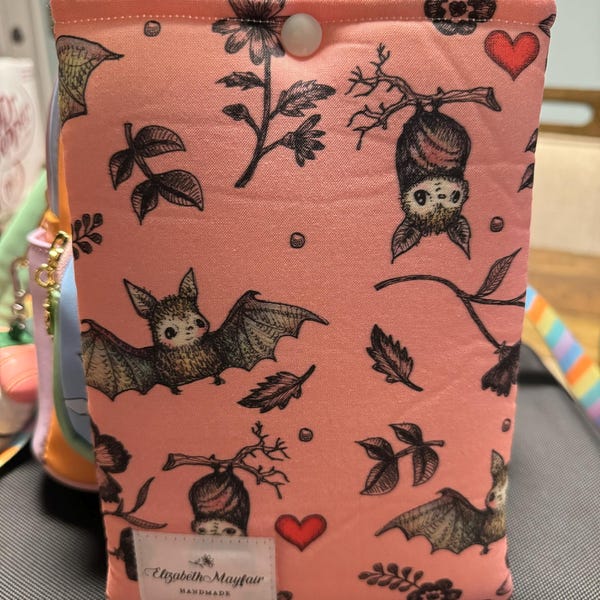 Bats All Year Long Book Sleeve Book Lover Gift E-reader Cover Kindle ...