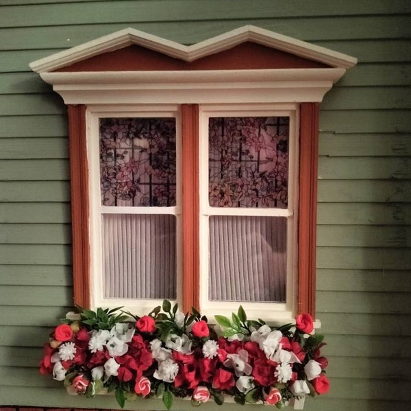 Miniature Draping Rose Window Box/polymer Roses/draping Greenery/6 ...