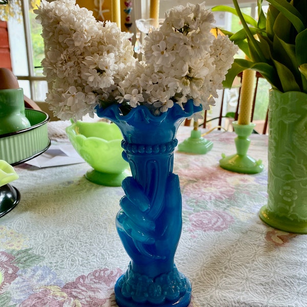 Portieux Vallerysthal Blue Opaline Perfume Vanity Bottles - Etsy