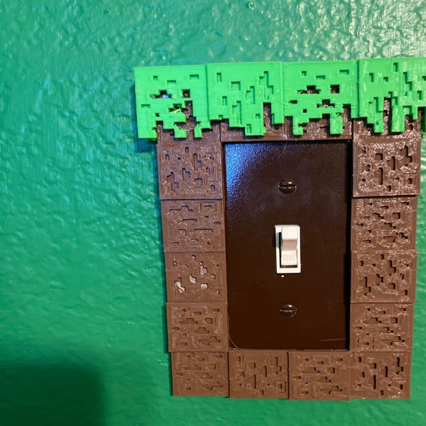 Grass Light Switch or Outlet Plate Minecraft Style for Girl or Boys ...