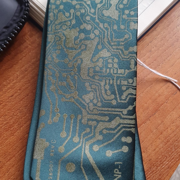 Circuit Board Tie, Mens Necktie. IT Guy, Gift for Him. Computer ...