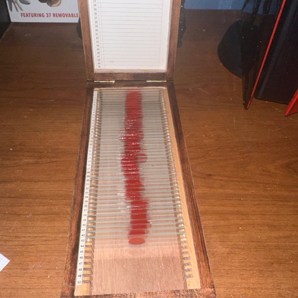 Dexter Blood Slide Box Mahogany - Etsy UK