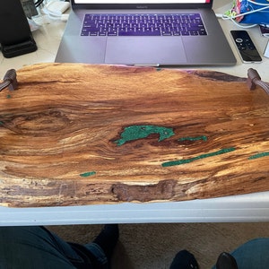 12-3/4" Elm Lazy Susan, Serving Turn Table, Rotating Serving Tray ...