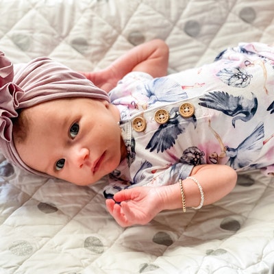 Baby Turban Hat, Baby Girl Turban, FLOWER Baby Turban,baby Stretchy Hat ...