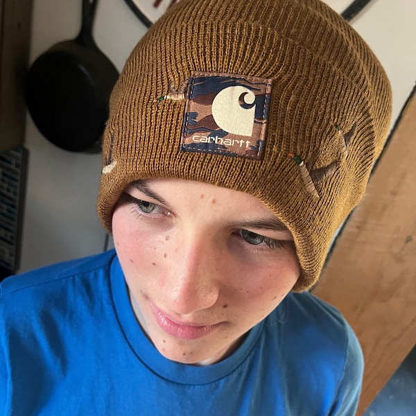 Embroidered Beanie Printable Stick and Stitch Designs Hand Embroidery ...