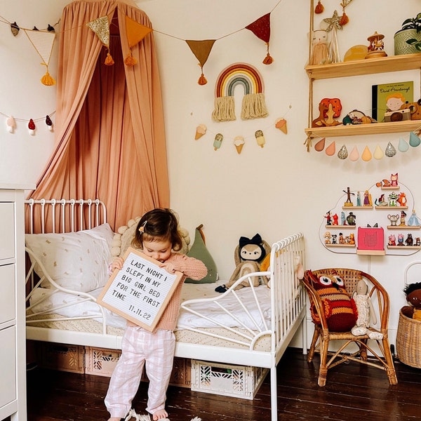 Ochre Bunting Flags, Caramel Nursery Bunting, Triangle Flags, Garland ...