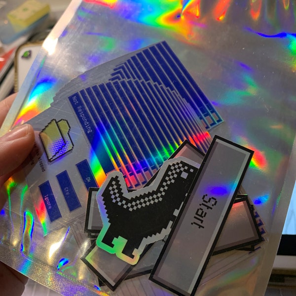 File Not Responding Computer Error Sticker Tech Humor Message Handmade ...