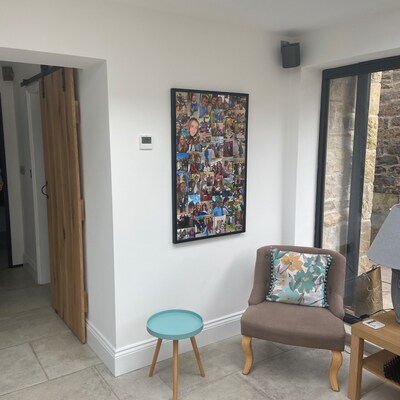 Extra Large Framed Cork Board Black Solid Wood Frame 102 X - Etsy UK