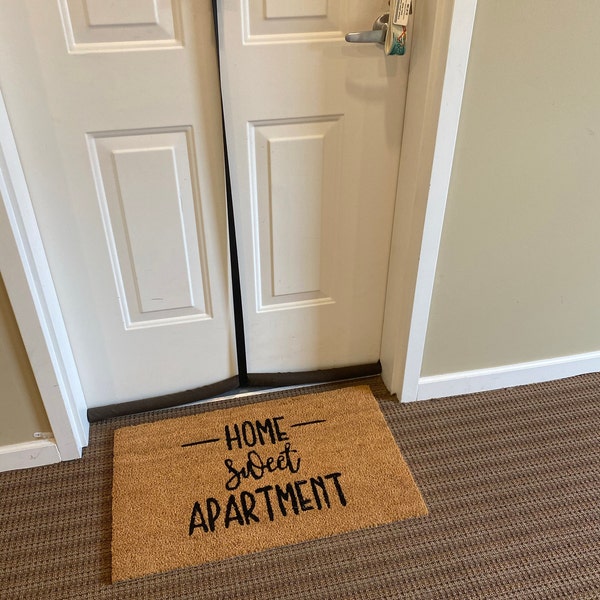 Home Sweet Apartment Doormat Welcome Mat Door Mat Outdoor Rug Apartment ...