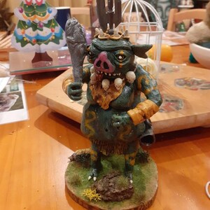 One of a Kind Frankenstein Bottle, Polymer Clay Sculpture POTION BOTTLE ...