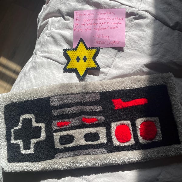 Tufted Mario Super Star Rug, Wall-hanging, PRE-ORDER Custom Carpet ...