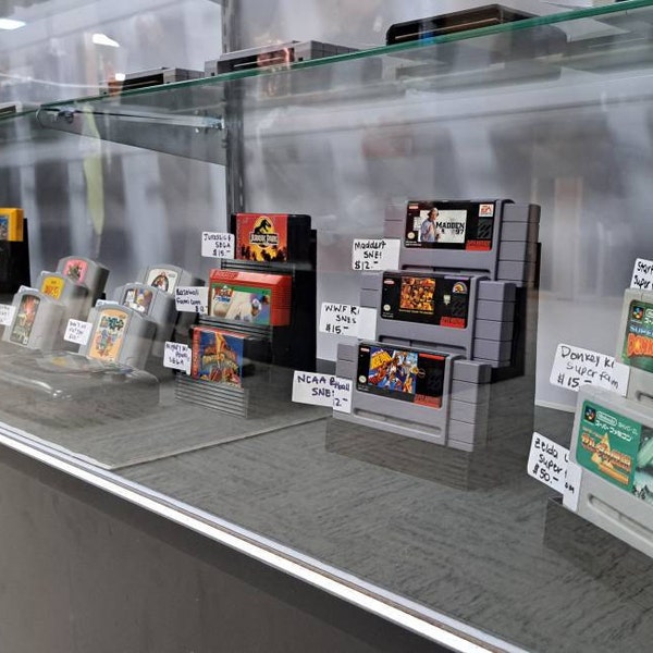 Console Game Cart Clip Stand Pack - Etsy