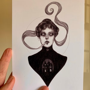 The Oracle Fine Art Print Third Eye Star Crown Halo | Etsy