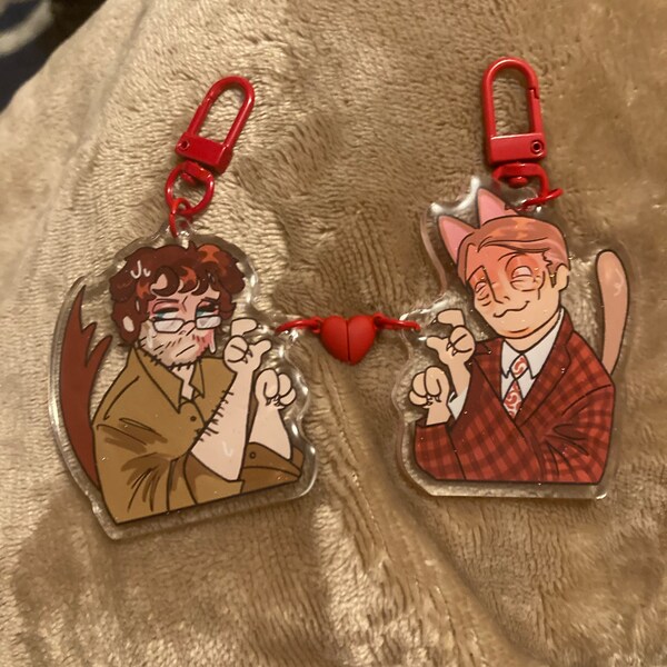 Hannibal Heart Magnet Keychain Sets - Etsy