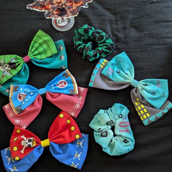 Hatsune Miku Hair Clips Scrunchies Hair Bow Bundle - Etsy