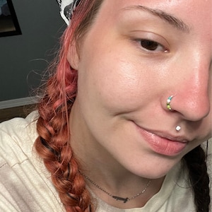 Triple Nose Ring Rose Gold Nose Ring Hoop SET OF 3 Hoops - Etsy