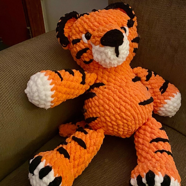 Tiger Crochet Pattern Tiger Amigurumi Pattern Zoo Animal Crochet ...