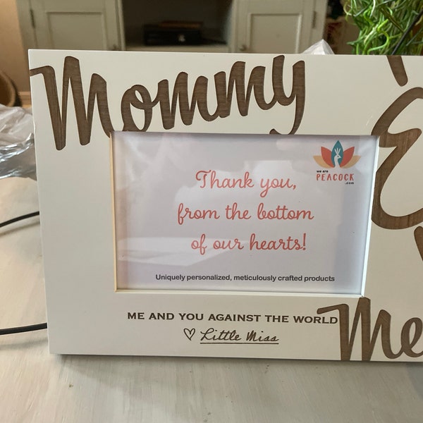New Mom Personalized Picture Frame, First Mothers Day, New Mommy Gift ...