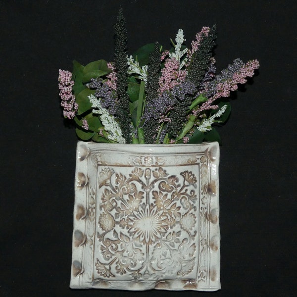 Cottage Core, Bridgerton Inspired, Vintage Lace, Flower Wall Pocket ...