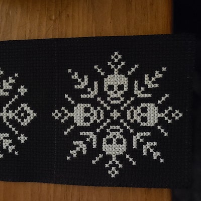 Gothic Snowflake Set Cross Stitch Pattern Modern, Macabre, Christmas ...