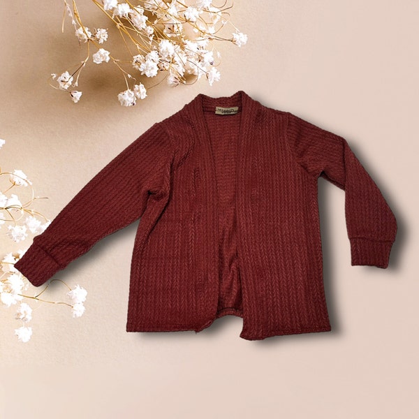Cardigan PDF Sewing Pattern for Kids / 18 Mth 2 3 4 5 6 7 8 Yo / Easy ...