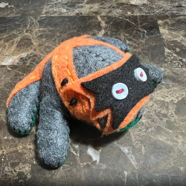 Gray and Pink Vampire Mermaid Frog - Etsy