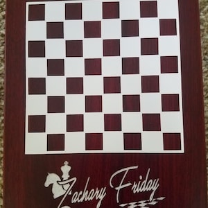 Personalized Chess Set, Engraved Chess Board, Custom Travel Chess Set ...