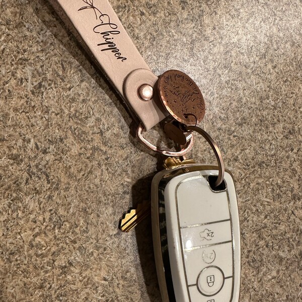 Custom Name Birth Flower Keychain, Customized Birthday Gift for Mom ...